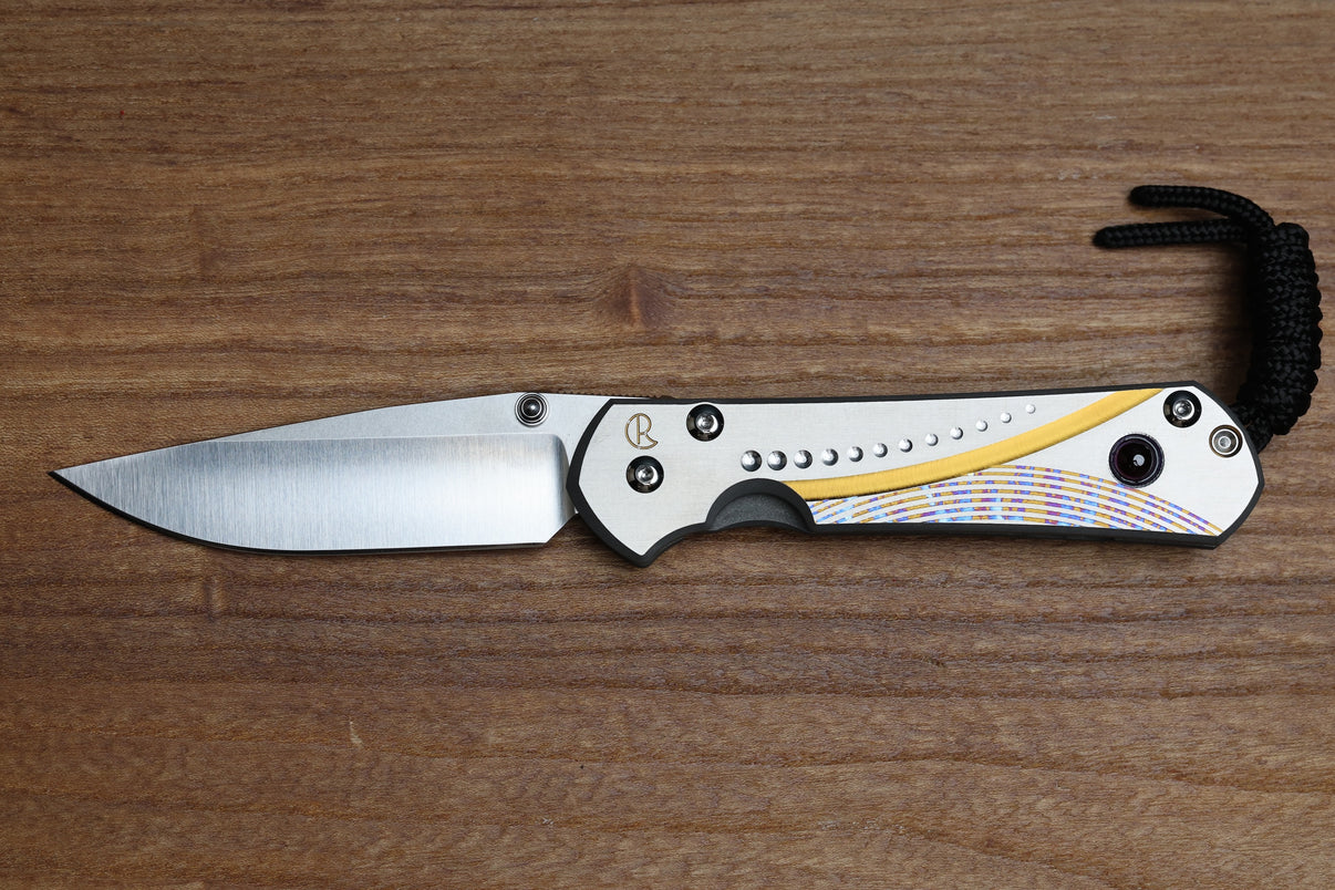 CHRIS REEVE SMALL SEBENZA 31 UNIQUE GRAPHIC ALMADINE - POLISHED DROP P ...