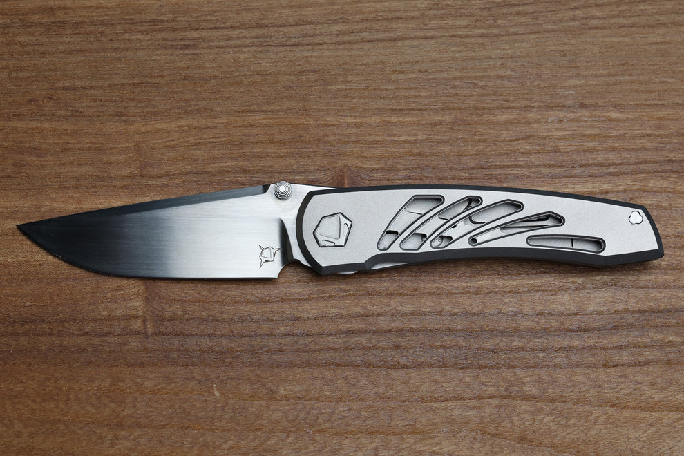 SHARKNIVCO GILLS WAKA V4.9 TITANIUM ZIRBLAST HANDLE FRAME LOCK RWL34 H ...
