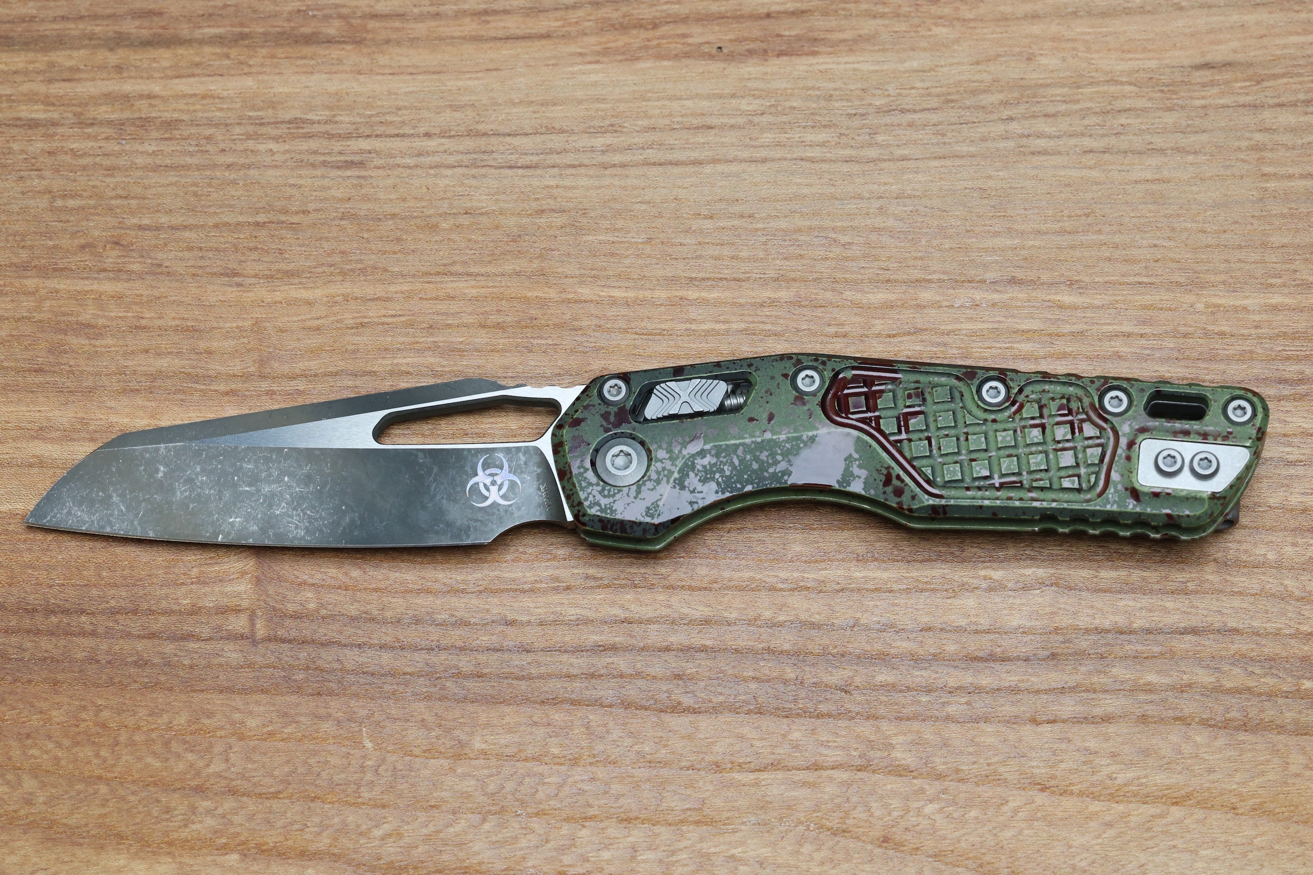 MICROTECH KNIVES MSI RAM LOK OUTBREAK FRAG ALUMINUM & M390MK 210-1FROB ...